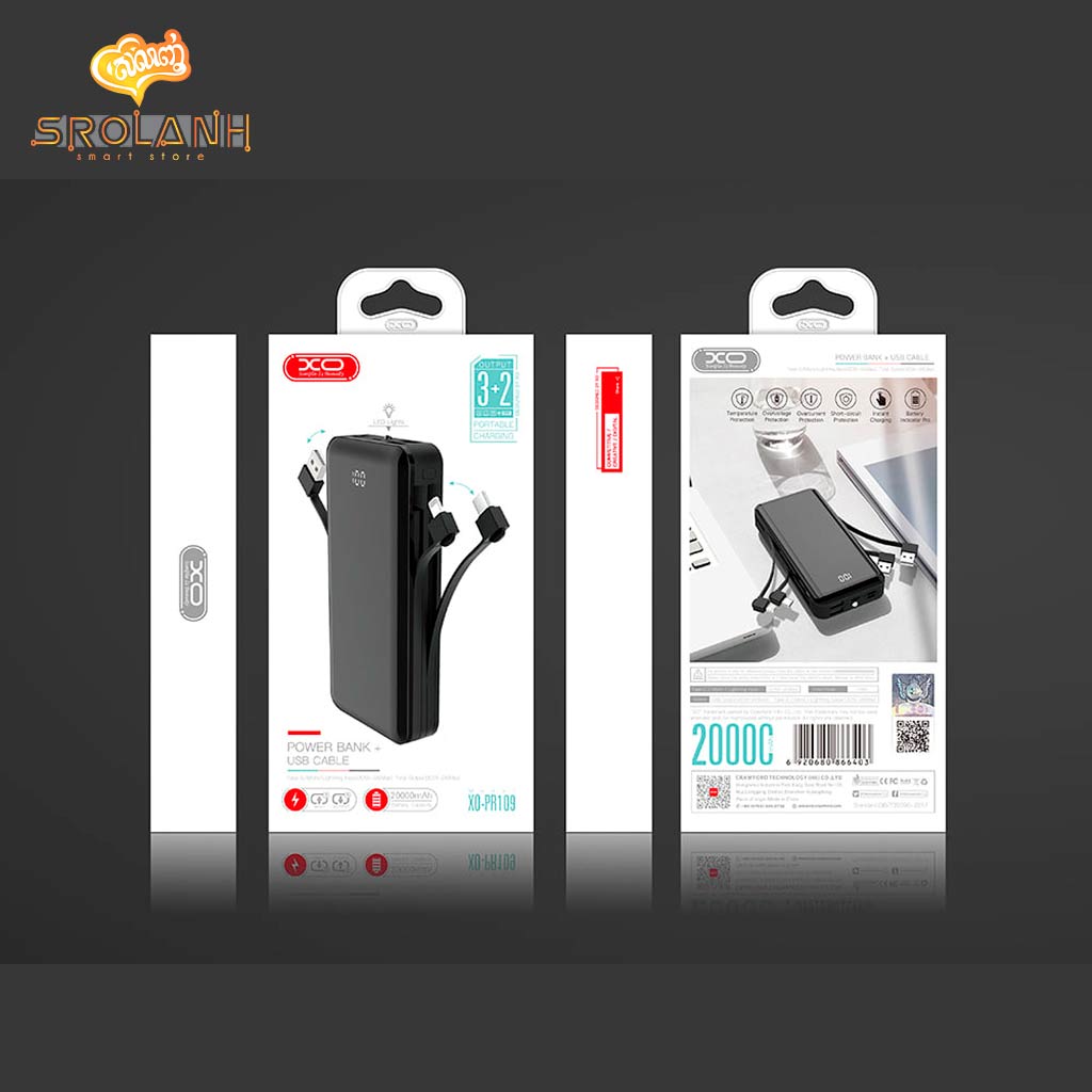 XO Digital Display Power Bank 20000mAh PR109 | SROLANH